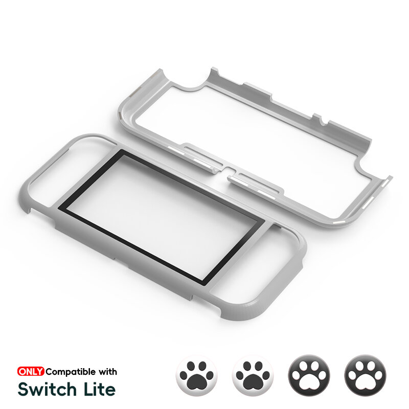 Магнитный защитный чехол для Nintendo Switch Lite, жесткий ударопрочный корпус с прозрачной защитой экрана