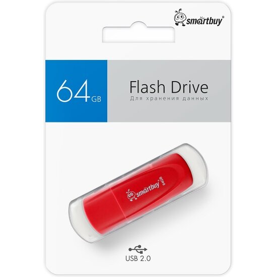 USB флешка Smartbuy 64Gb Scout red USB 2.0