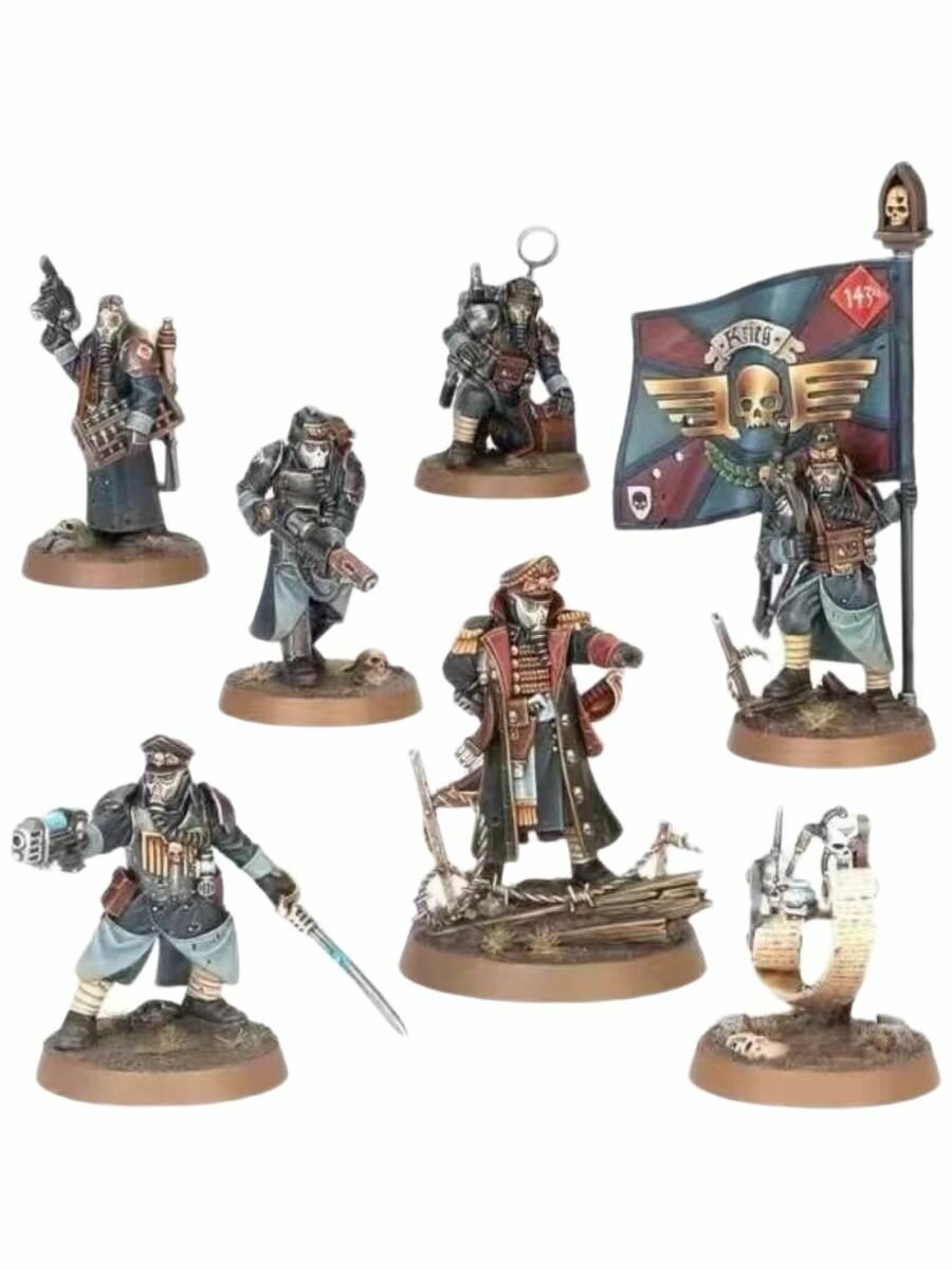 Krieg Command Squad DKK / Вархаммер 40к смола / Warhammer 40000 миниатюры