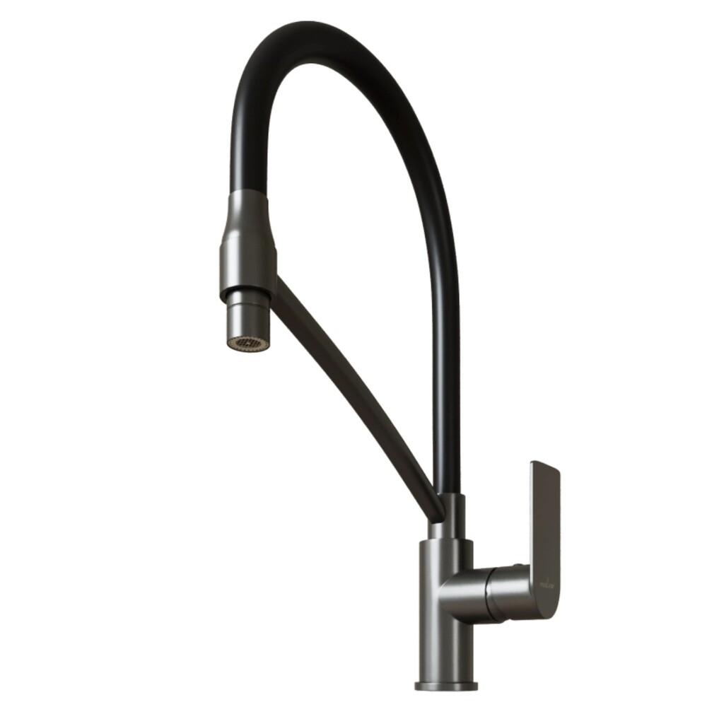 Смеситель для кухни Mixline ML33-108GR City Graphite графит гибкий излив однорычажный (556596)