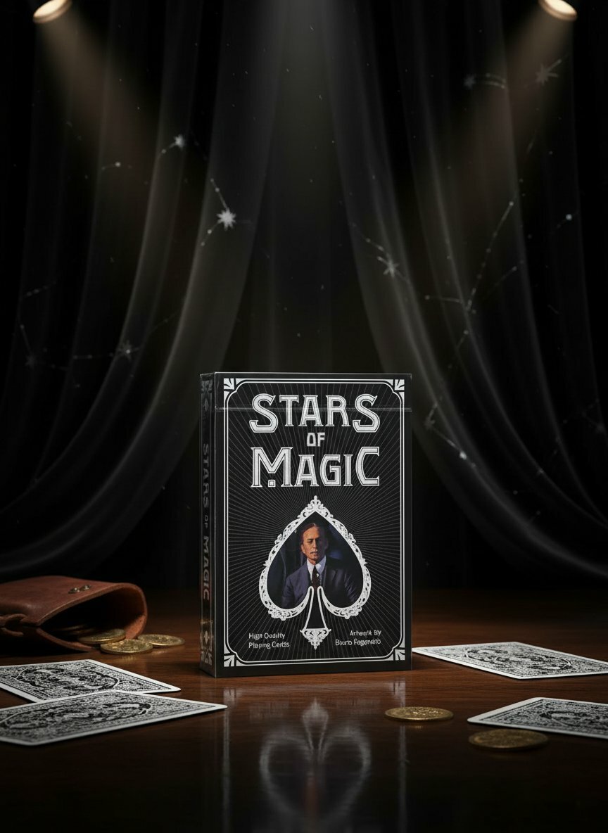 Игральные карты "Stars of Magic Black Edition Playing Cards" 61921 Lo Scarabeo, Италия
