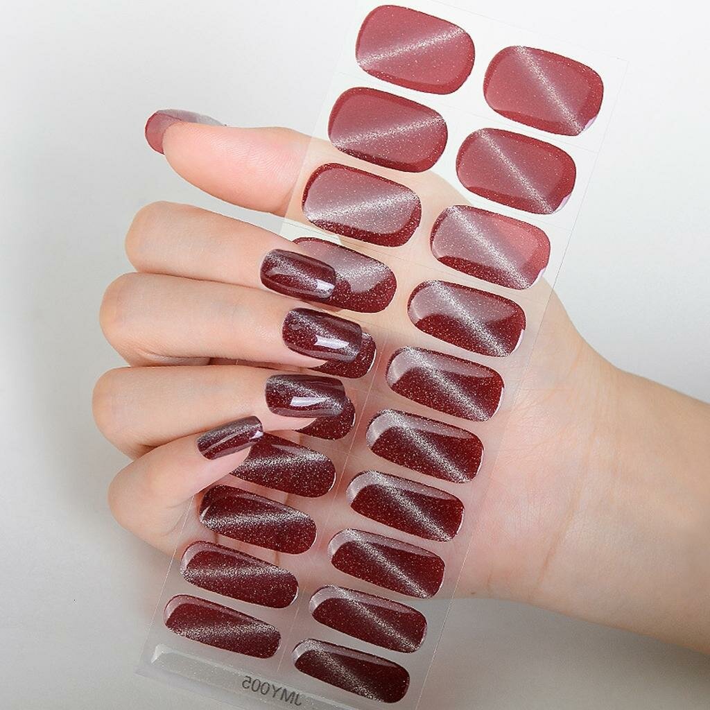 Градиентные самоклеящиеся наклейки для ногтей, JMY005