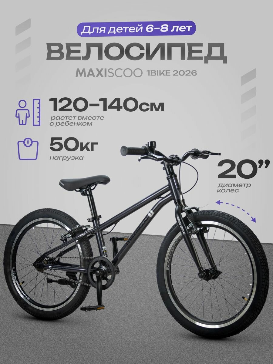 Велосипед детский двухколесный Maxiscoo 1BIKE 20' MSC-M1-2051 (2026)