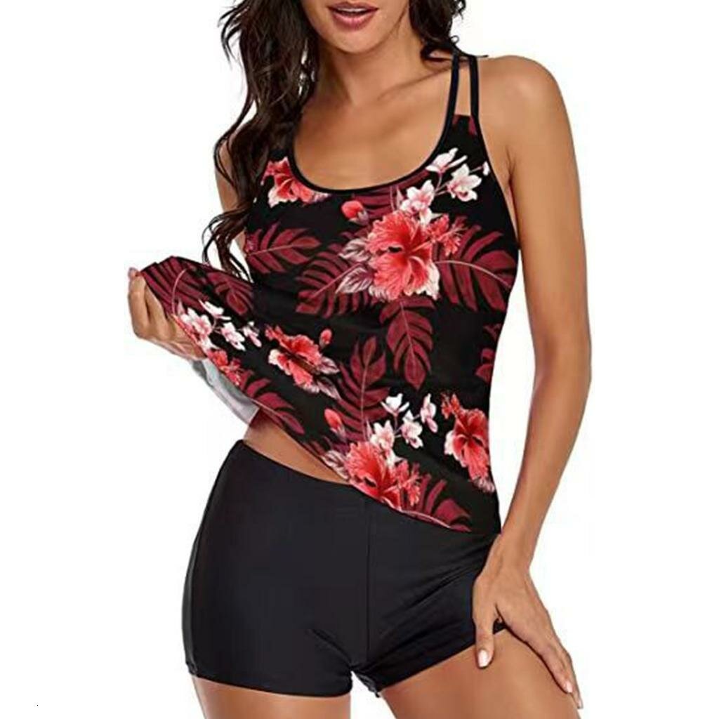 Танкини для женщин (2 шт.), Кирпично - красный - S