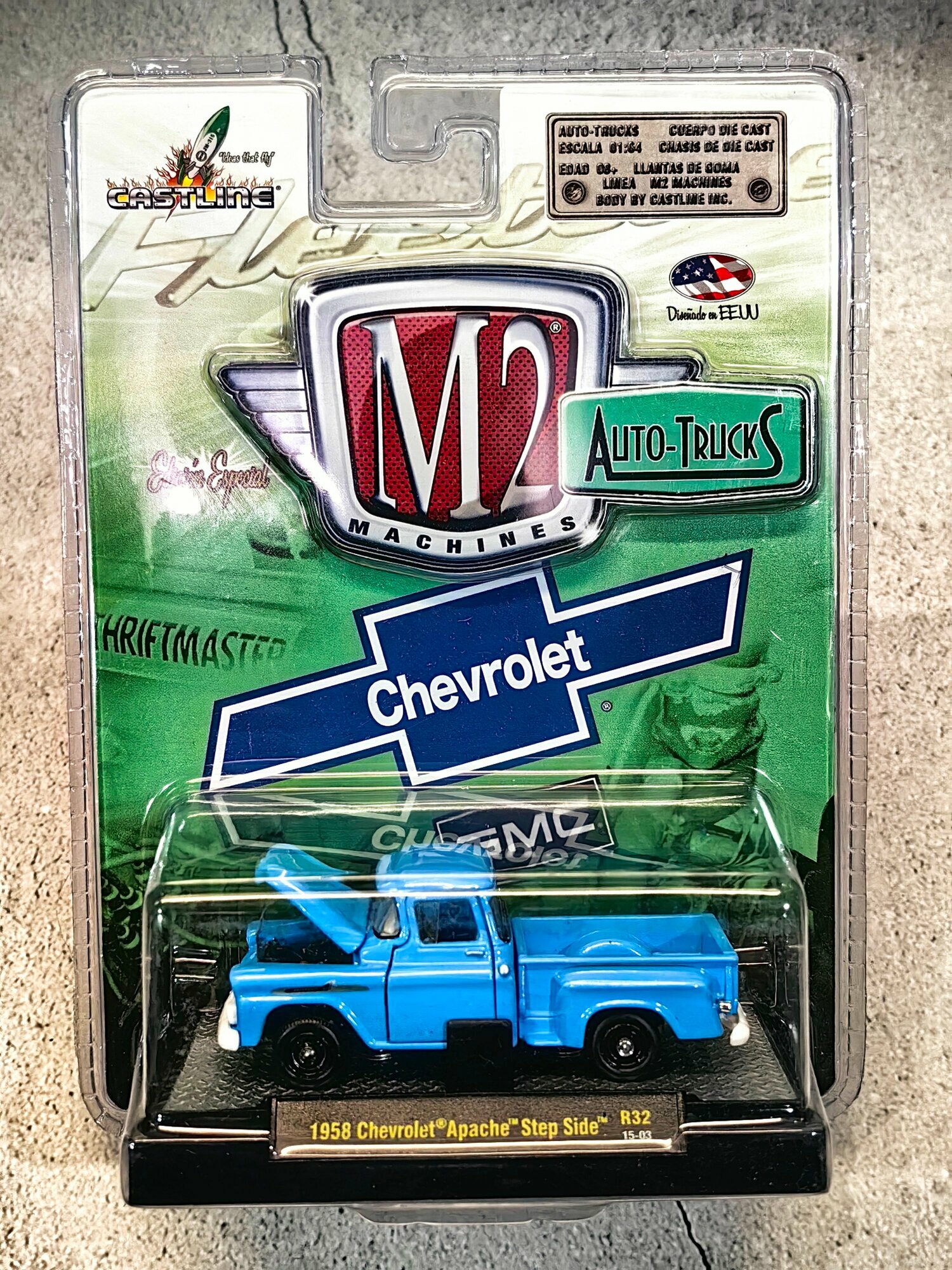 M2 Machines Серия пикапов в масштабе 1:64: коллекционные модели автомобилей Ford, Dodge, Chevrolet