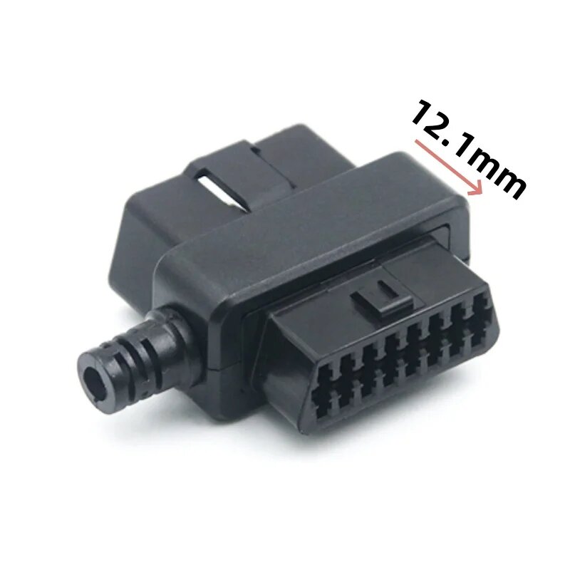 12/24 В J1962 16-контактный мини-тип небольшого размера OBD-разъем «папа-мама» OBD2 адаптер OEM в сборе для диагностического устройства OBD