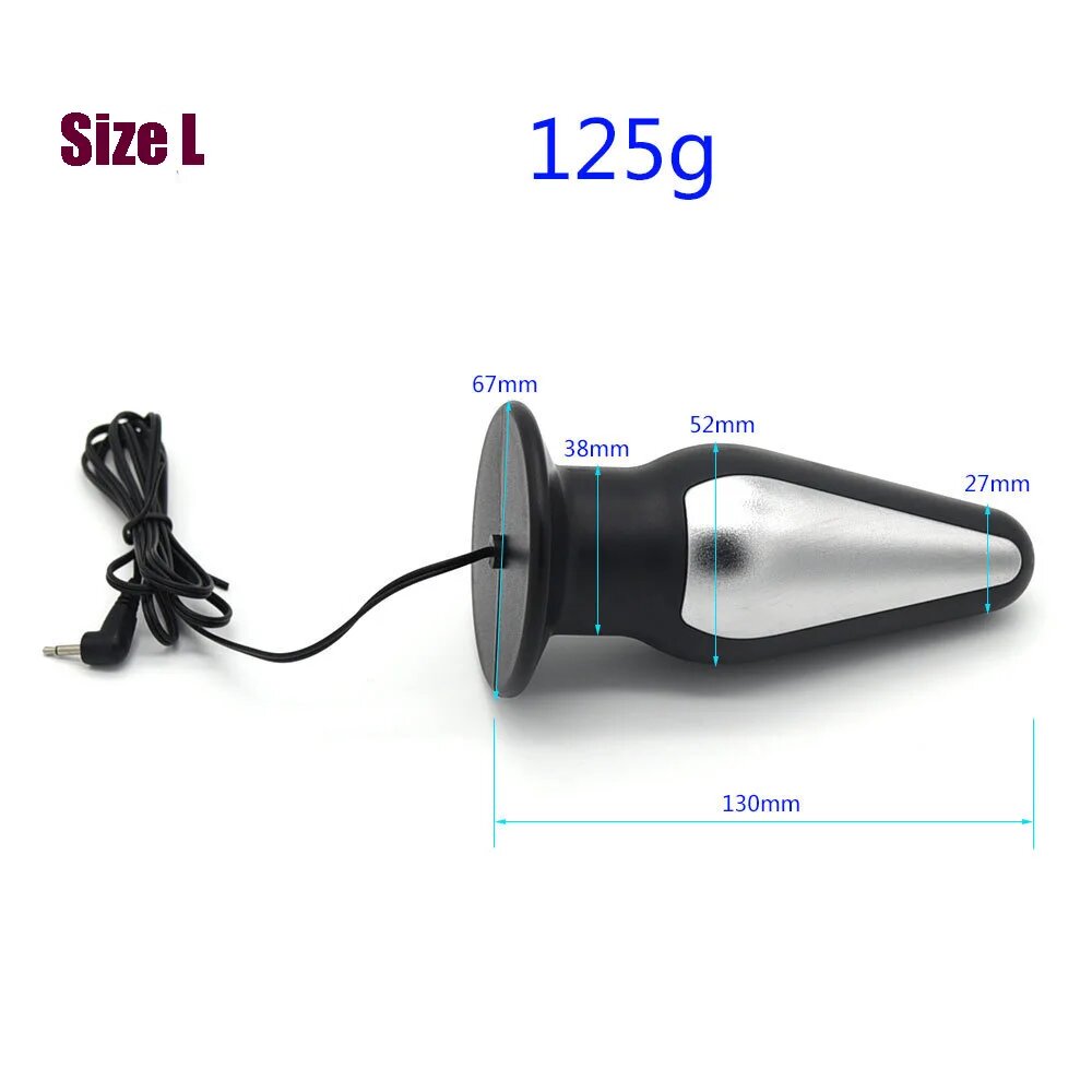 Анальная пробка BDSM с электрическим током, кольцо на член с электростимуляцией, уретрная пробка, 3