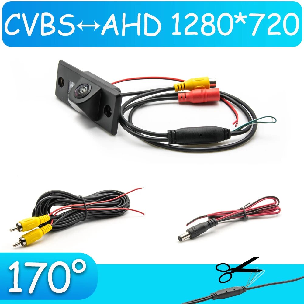 CCD HD AHD рыбий глаз камера заднего вида для Volkswagen Touareg 7L 2002 2003 2004 D170 AHD 720P