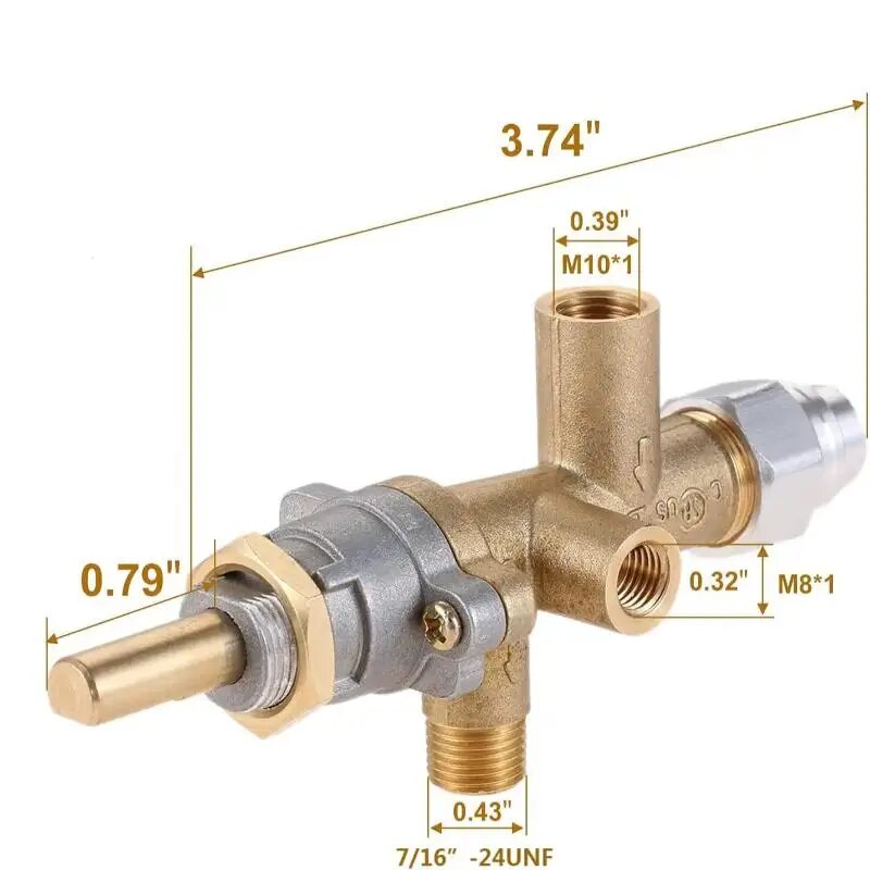 Латунный предохранительный клапан для газового обогревателя A2