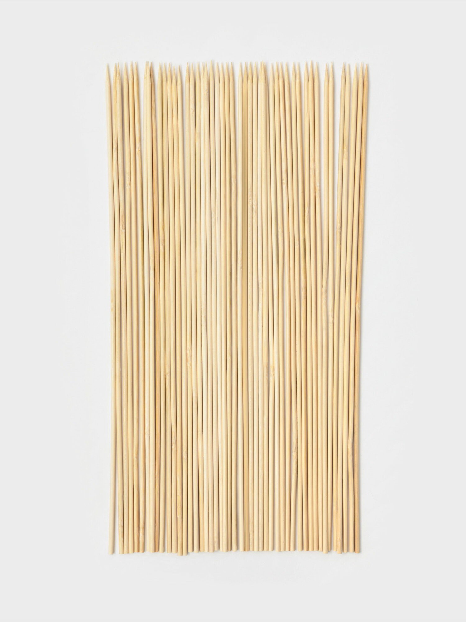 Набор шампуров 40 см, 45 шт, бамбук, цвет: бежевый, материал ручки: дерево