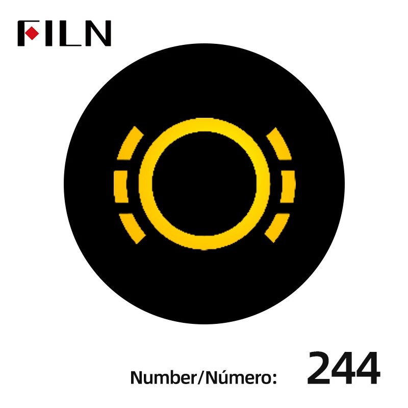 FILN Индикатор 244, желтый, 12-24В