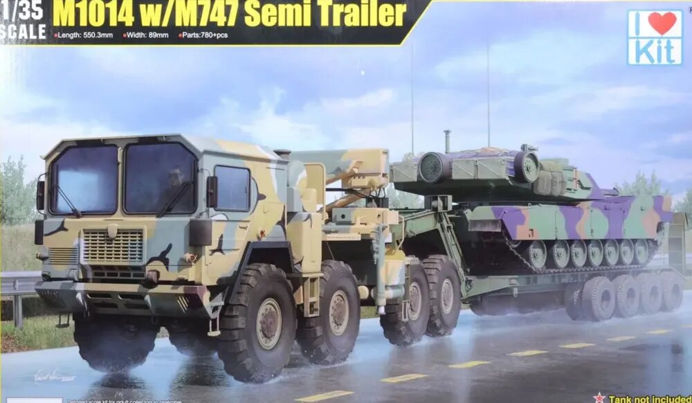 TRUMPETER I Love Kit 63529 1/35 M1014 Трактор w / M747 Набор модели полуприцепа