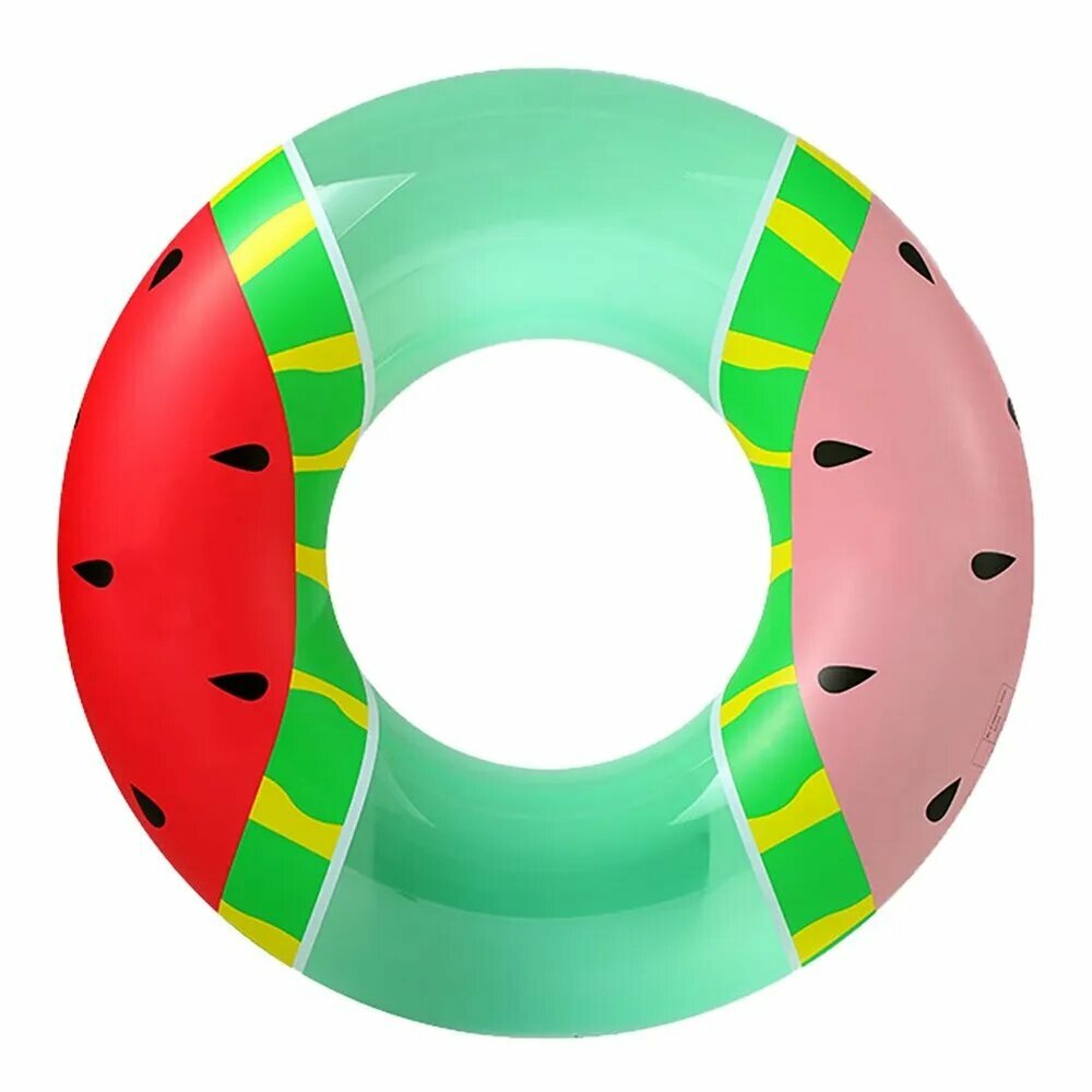 Водостойкий взрослый надувной плавательный круг с ярким двухцветным рисунком для плавания