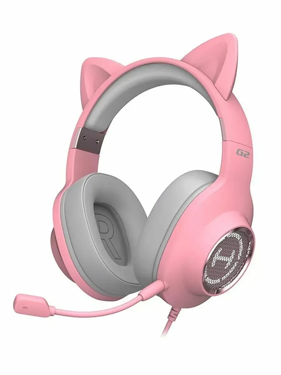 Edifier Hecate G2 II Сat, розовый, проводные игровые наушники