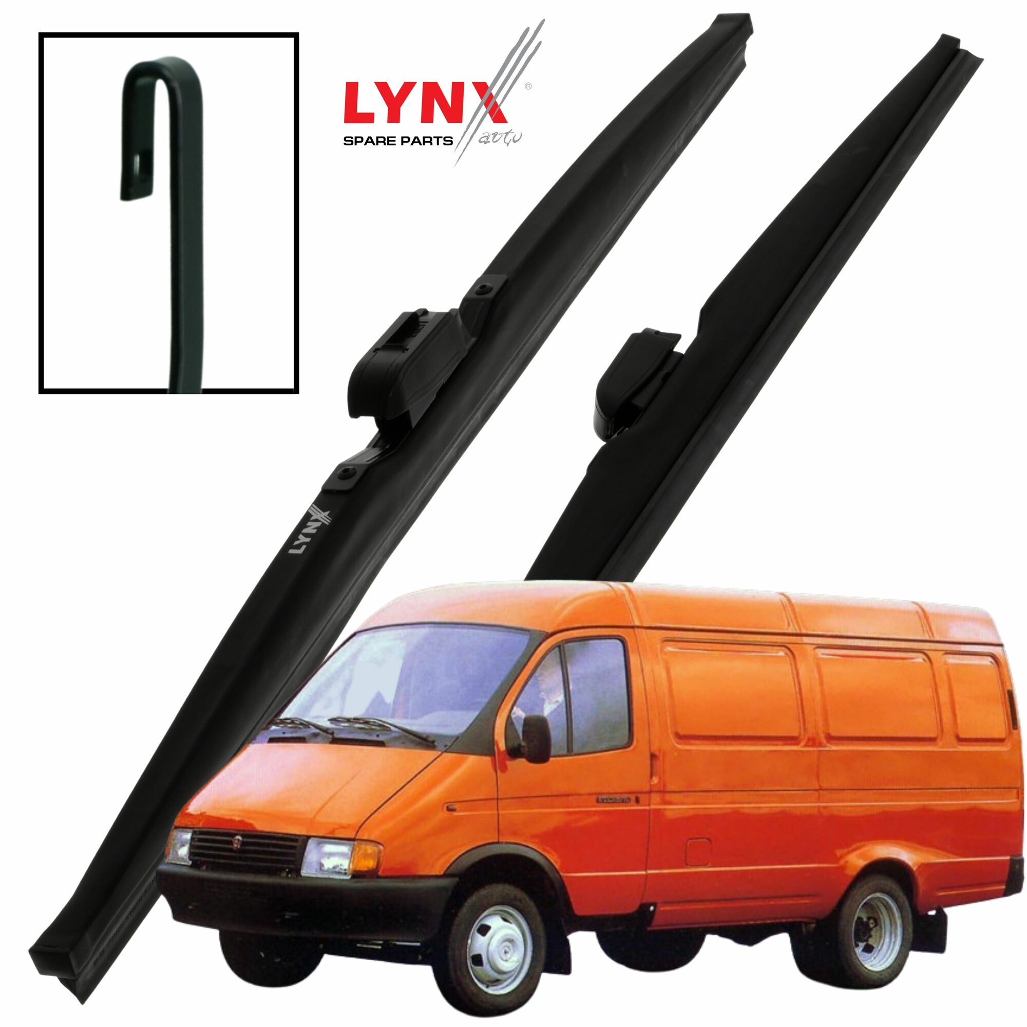 Дворники GAZ/ ГАЗель / ГАЗ 2705 Щетки стеклоочистителя зимние LYNXauto 500мм-500мм к-т 2 шт.