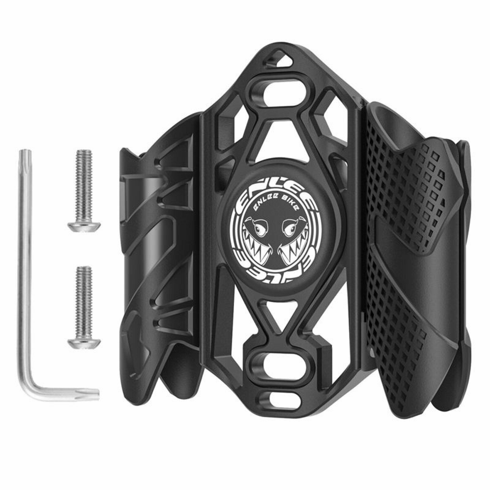 Трекер с защитным чехлом MyPads ENLEE для Apple AirTag, крепление на велосипедный держатель бутылки, черный