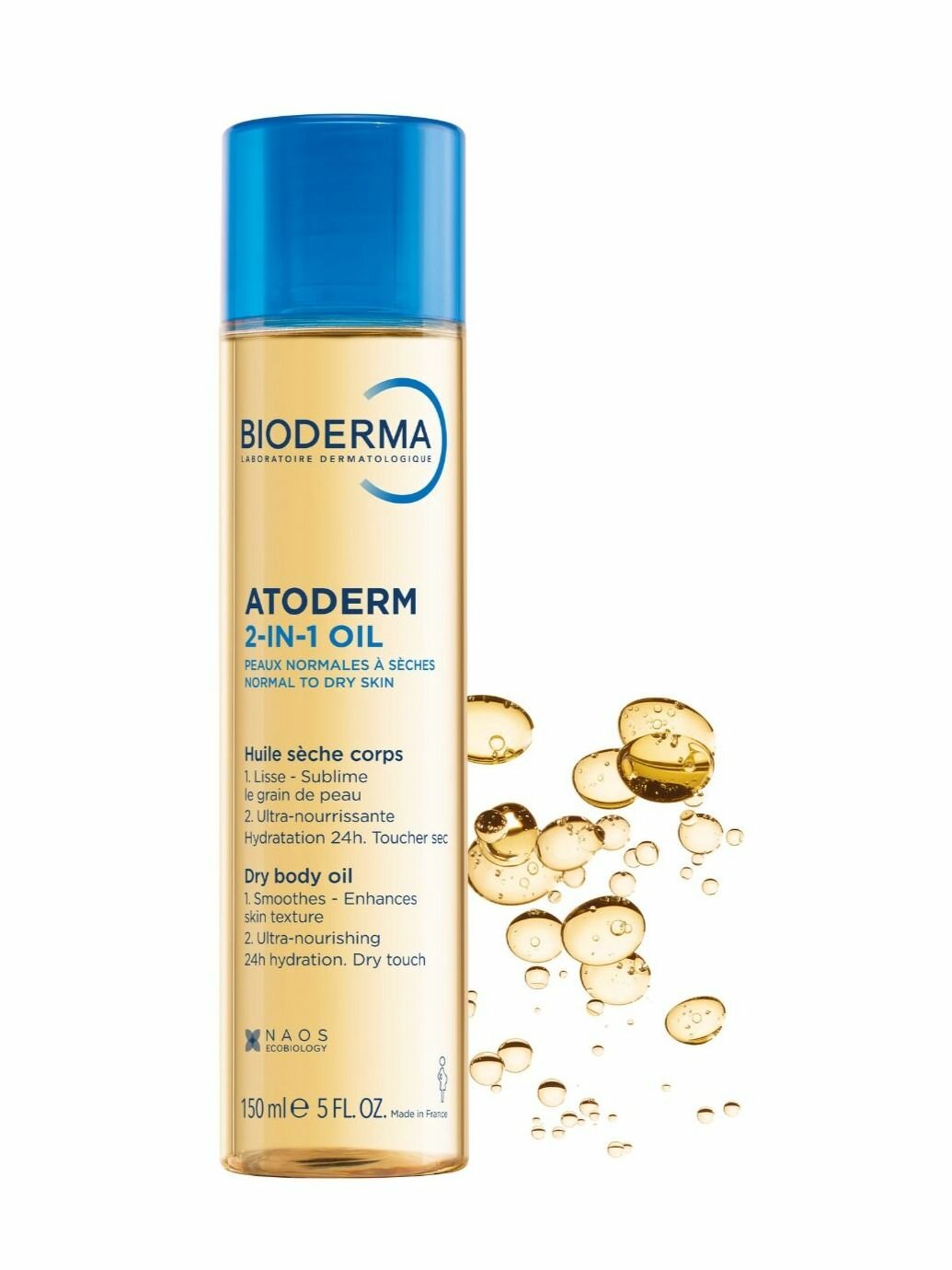 Биодерма Атодерм (Bioderma Atoderm) Масло Сухое для тела 2-в-1, 150 мл