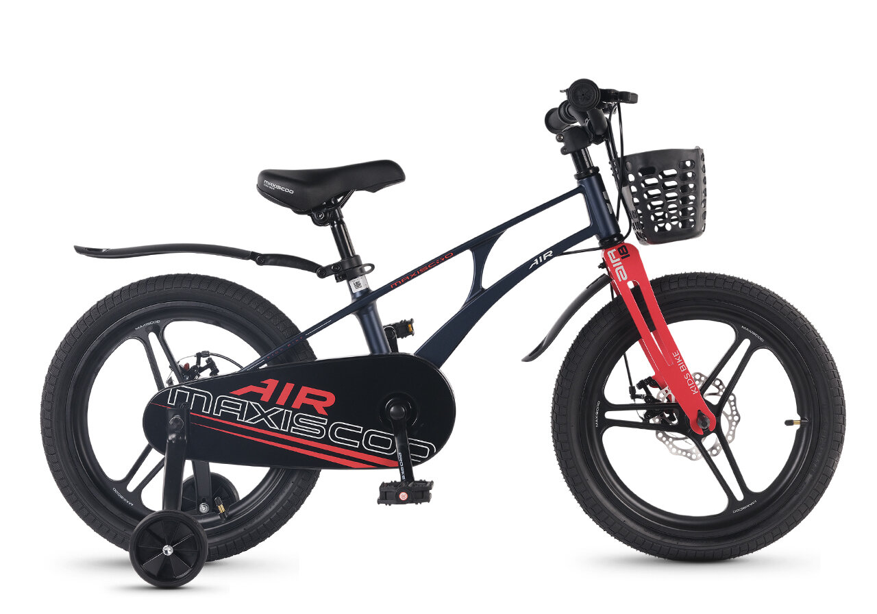Детский велосипед Maxiscoo Air Pro 18' (2026) 18 Черный (110-125 см)