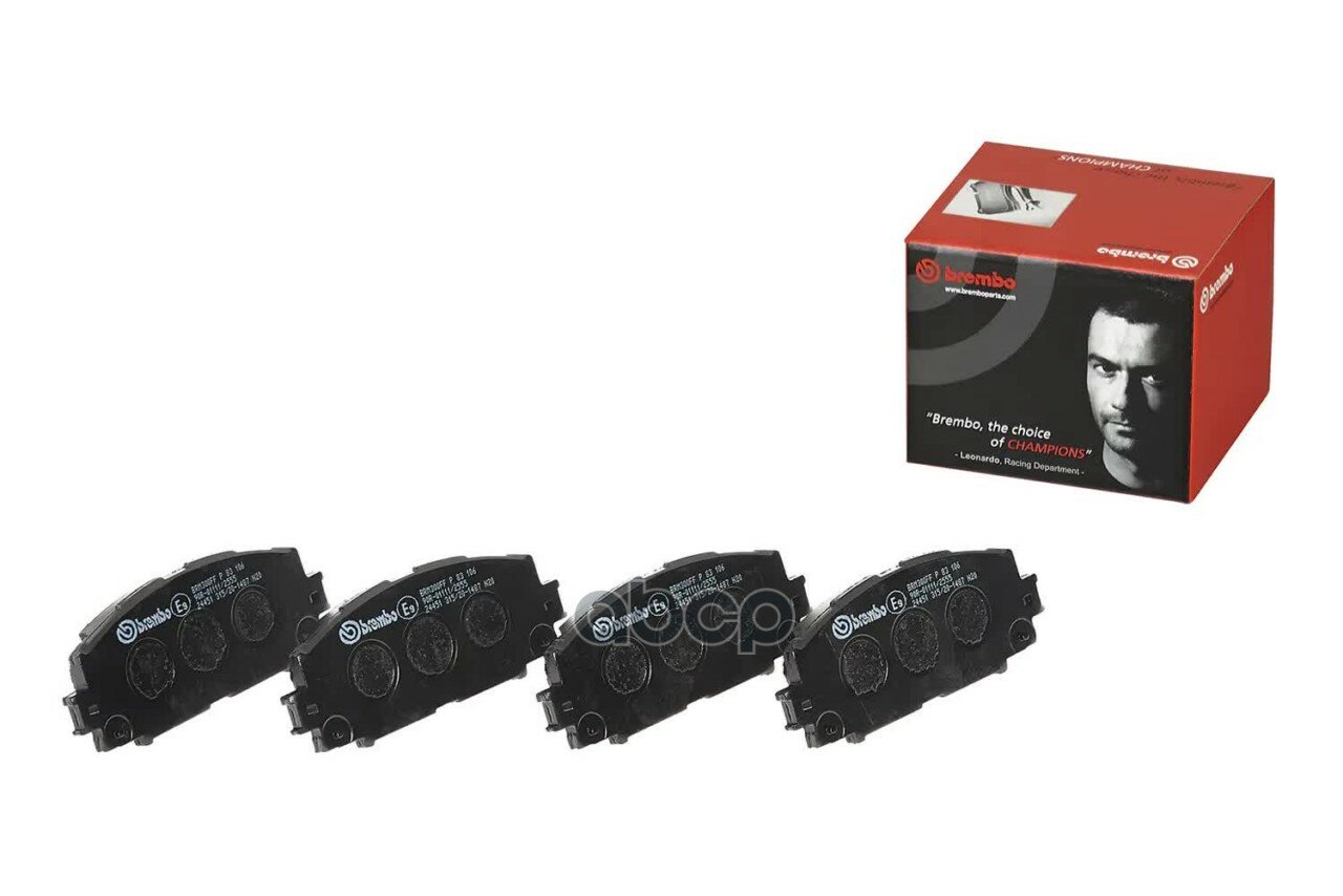 Колодки тормозные дисковые передн. LEXUS CT (ZWA 10_) 12/10- TOYOTA PREMIO (T26) 07/07-12/12 PRIUS Brembo арт. p83106