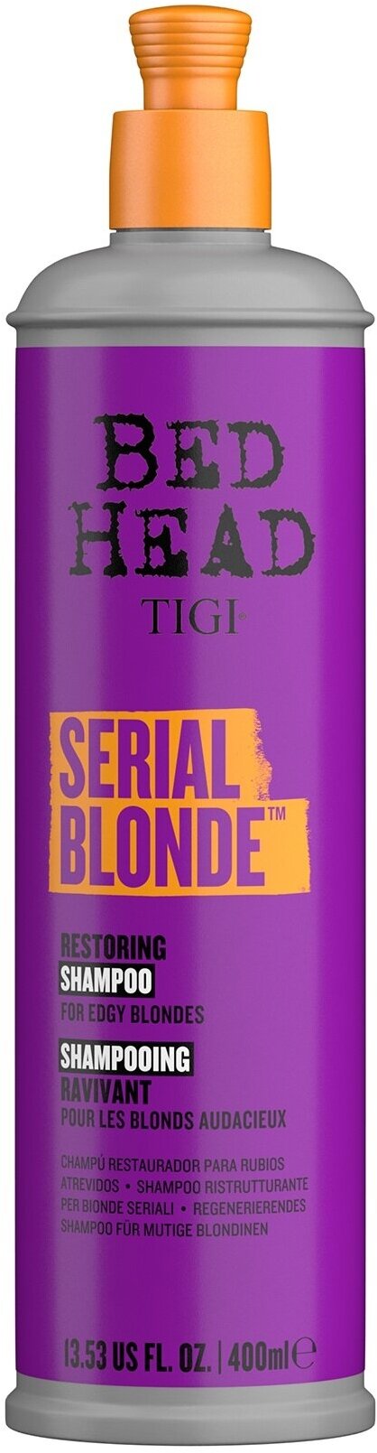 Восстанавливающий шампунь для блондинок | 400 мл Tigi Bed Head Serial Blonde Restoring Shampoo /400 мл/гр.