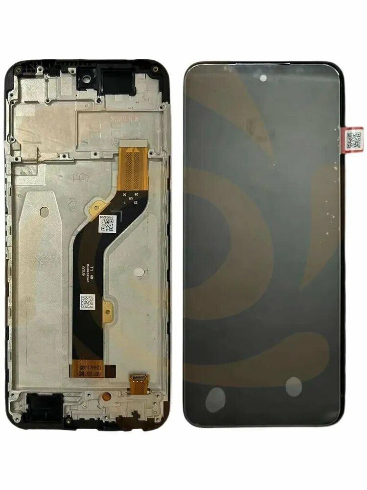 Дисплей для Tecno Pova 4 (LG7n) модуль с рамкой Черный - OR