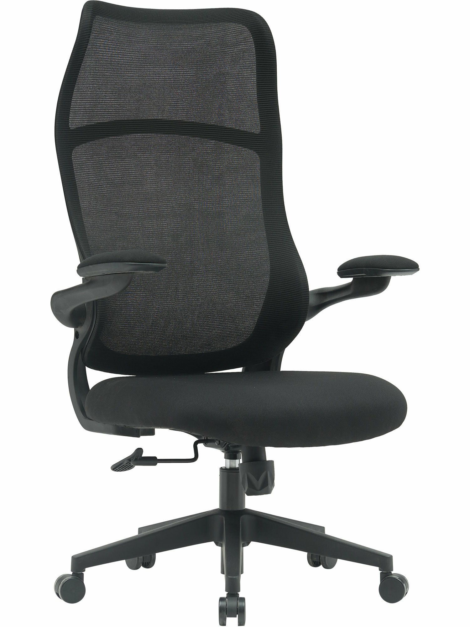 Кресло Cactus CS-MC505-BKЦвет (сиденье): черный Цвет (спинка): черный Материал обивки: сетка/ткань