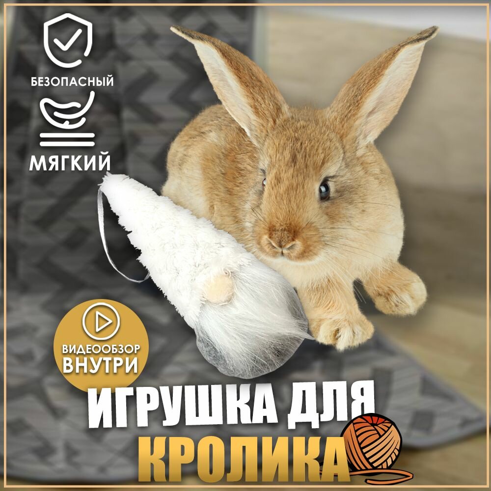 Игрушка для кролика гномик