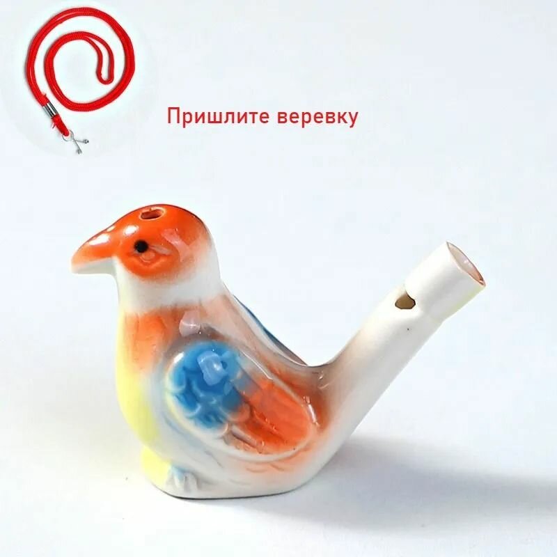 Музыкальный инструмент, Свистулька керамическая,"кукушка", для детей и малышей, развивающий