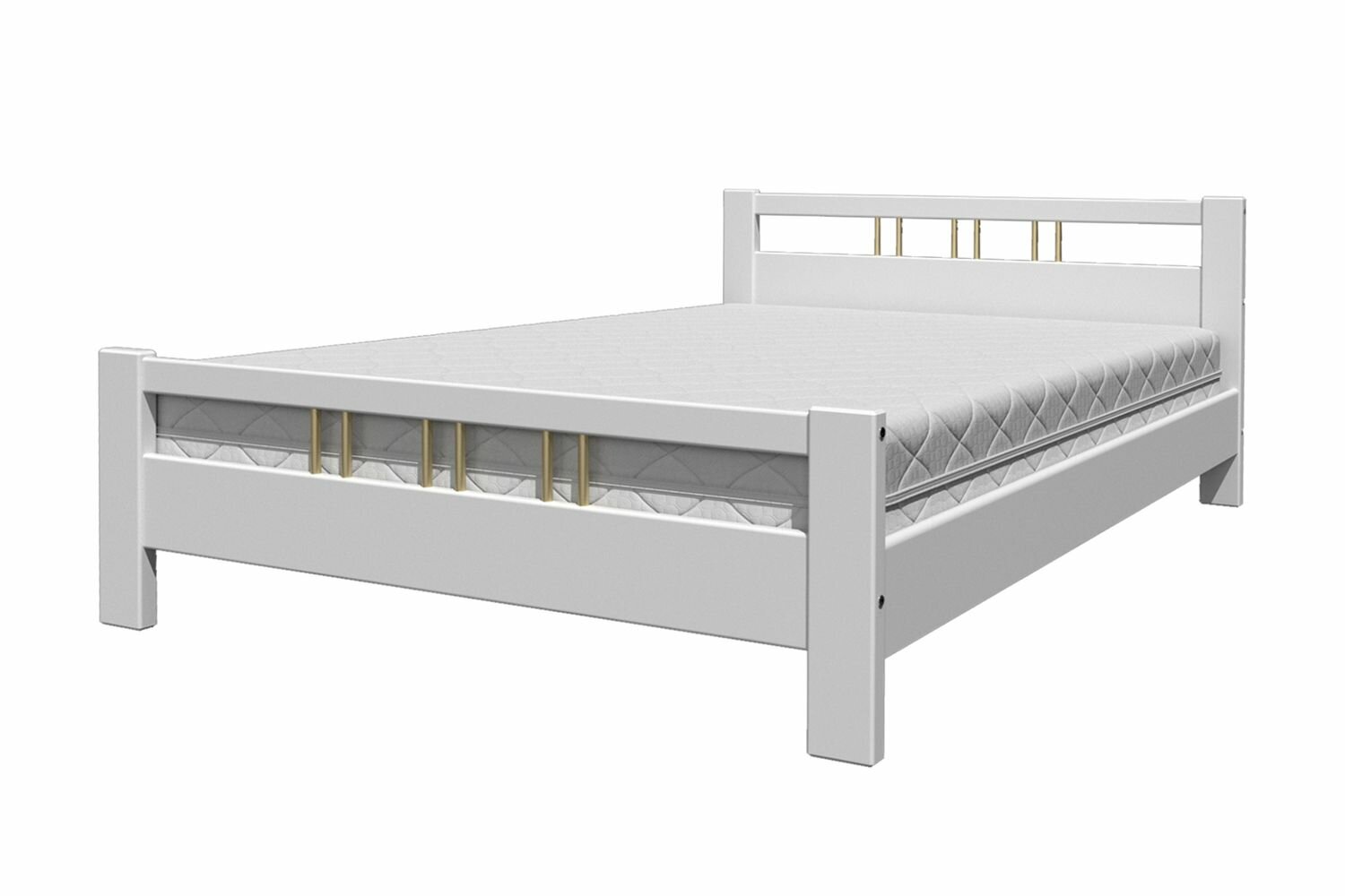 Вероника-3 Кровать Белый140 х 200