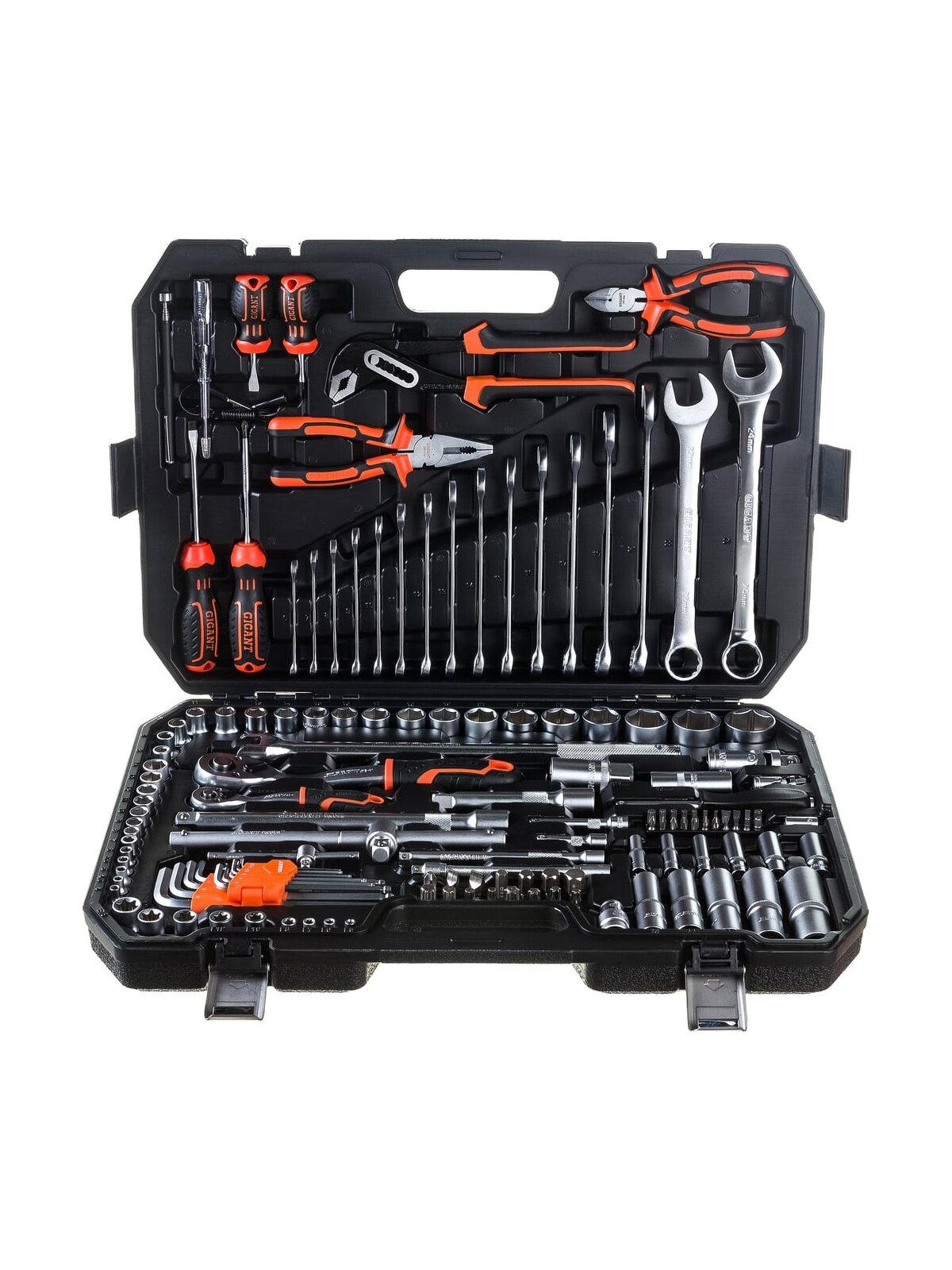 Набор автомобильного инструмента Gigant 143 предмета, Сталь Cr-V, GAS 143