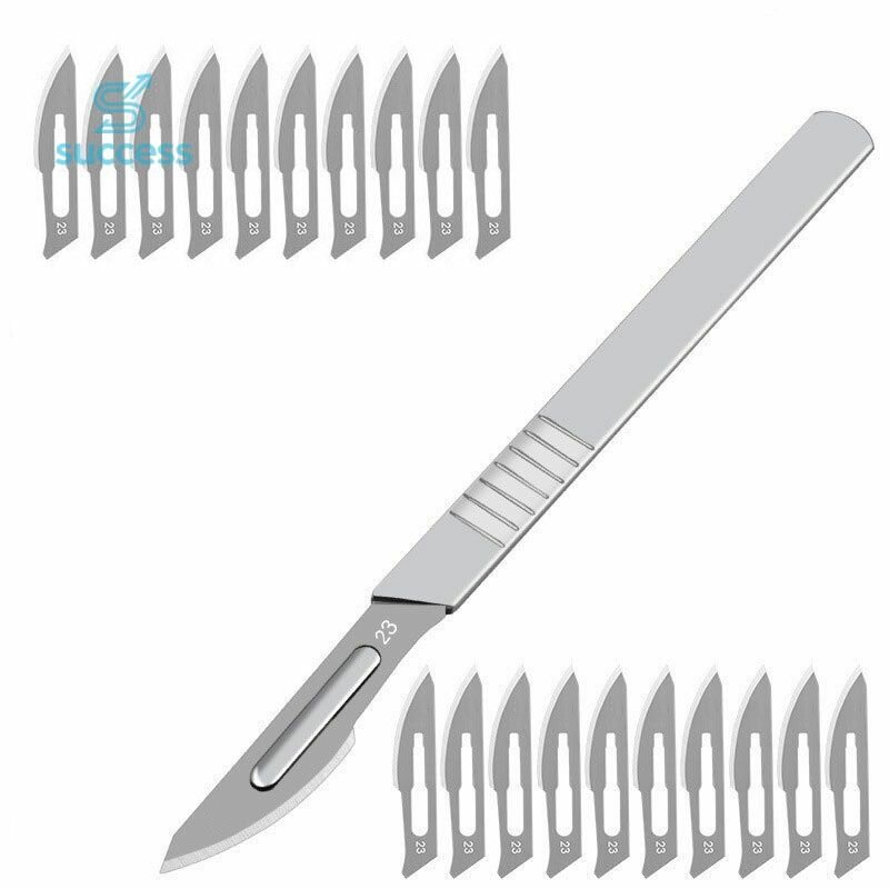 Набор для ремонта скальпель ручка + 20 скальпельных лезвий+организатор, Канцелярский нож, success