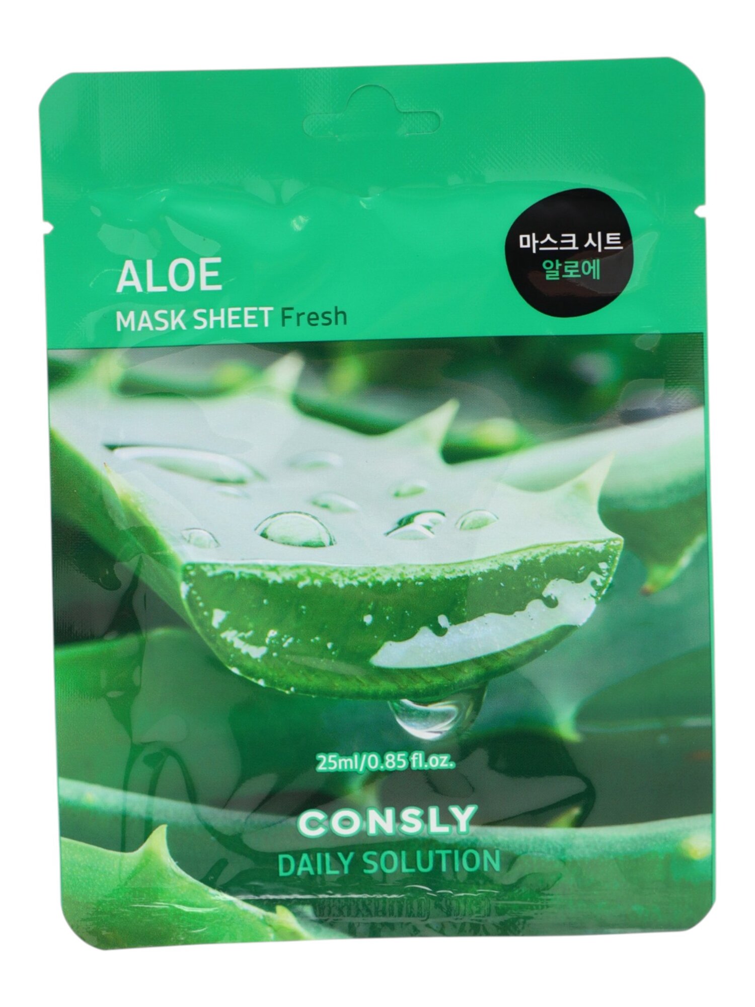 Тканевая маска для лица с экстрактом алоэ, 25мл, Consly