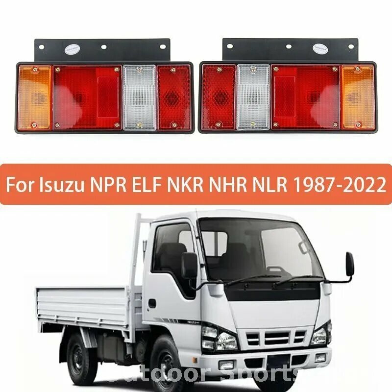 Фары автомобильные, Задний фонарь, 2 шт, арт. ozon-HWD2Z-Isuzu-03 для Isuzu NPR ELF NKR NHR NLR 1987-2022 L
