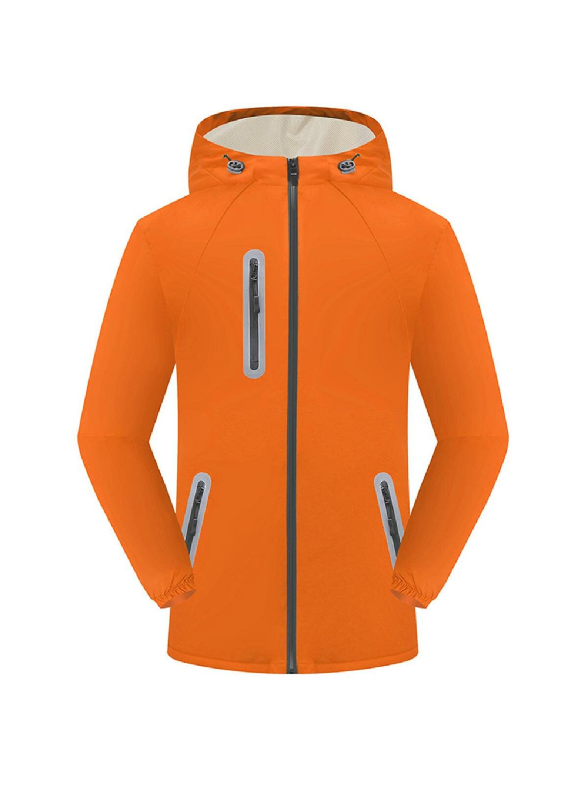 Унисекс Зимняя Уличная Охотничья Водонепроницаемая Куртка Со Светоотражающей Полосой, Толстовка На Молнии, Ветровка С Флисовой Подкладкой, Верхняя Одежда