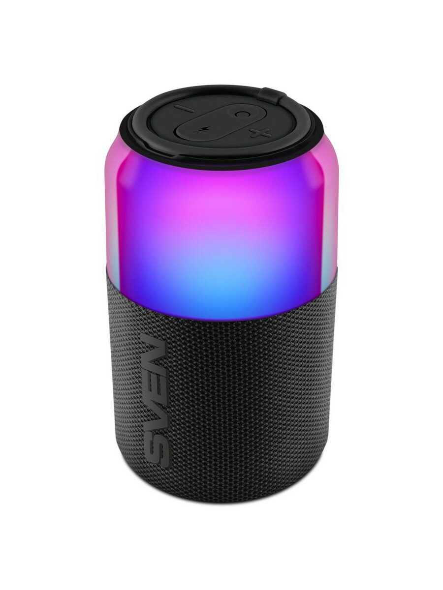 Колонка портативная SVEN PS-130 black (10 Вт, USB, Bluetooth, питание от USB/аккумулятора) (SV-022969)