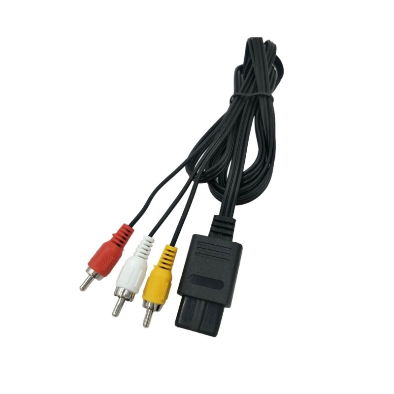 Модернизирует композитный кабель, Подключает и воспроизводит Гибкий кабель, упрощает настройку игровых консолей, Гибкий шнур для игр N64