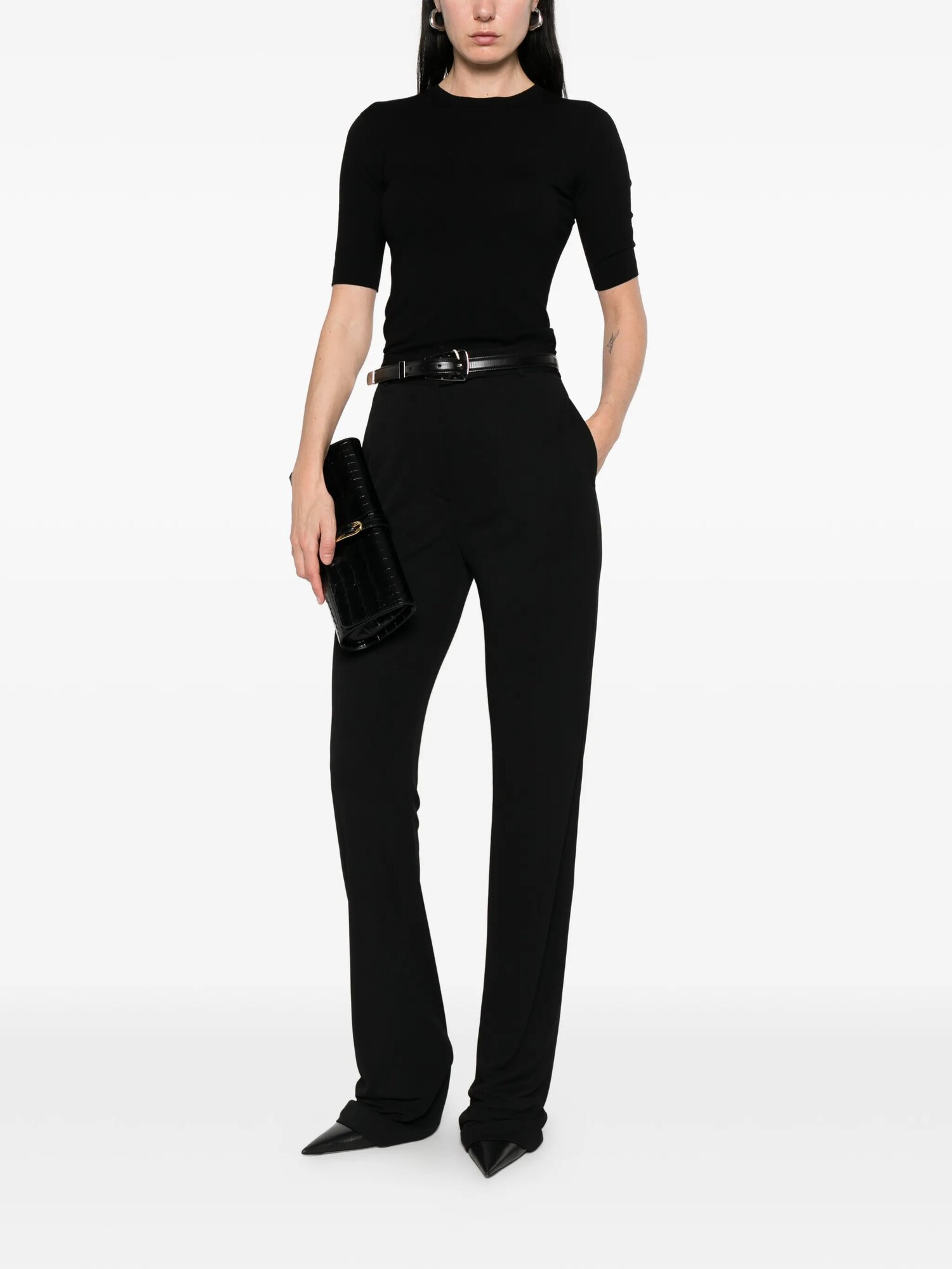 Брюки Tom Ford Straight trousers, размер 40 EU, black/black — фото 1