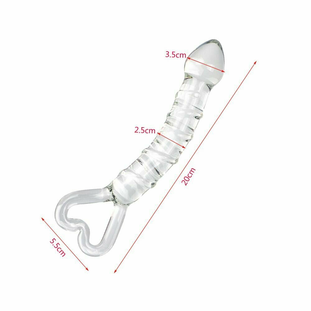 Прозрачная капля для массажа простаты Glas Pure Slider