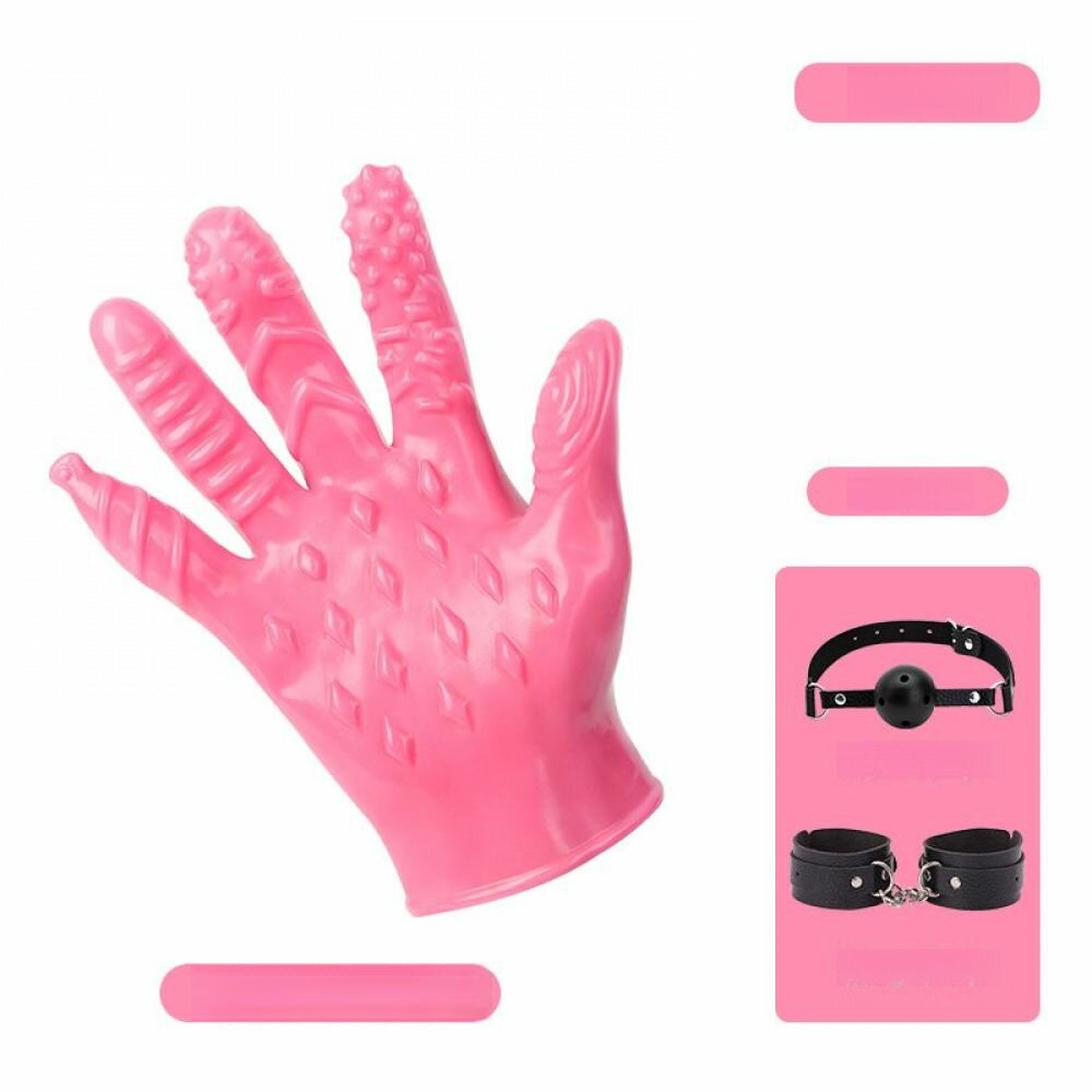 Унисекс перчатки для мастурбации G-Spot с резьбой