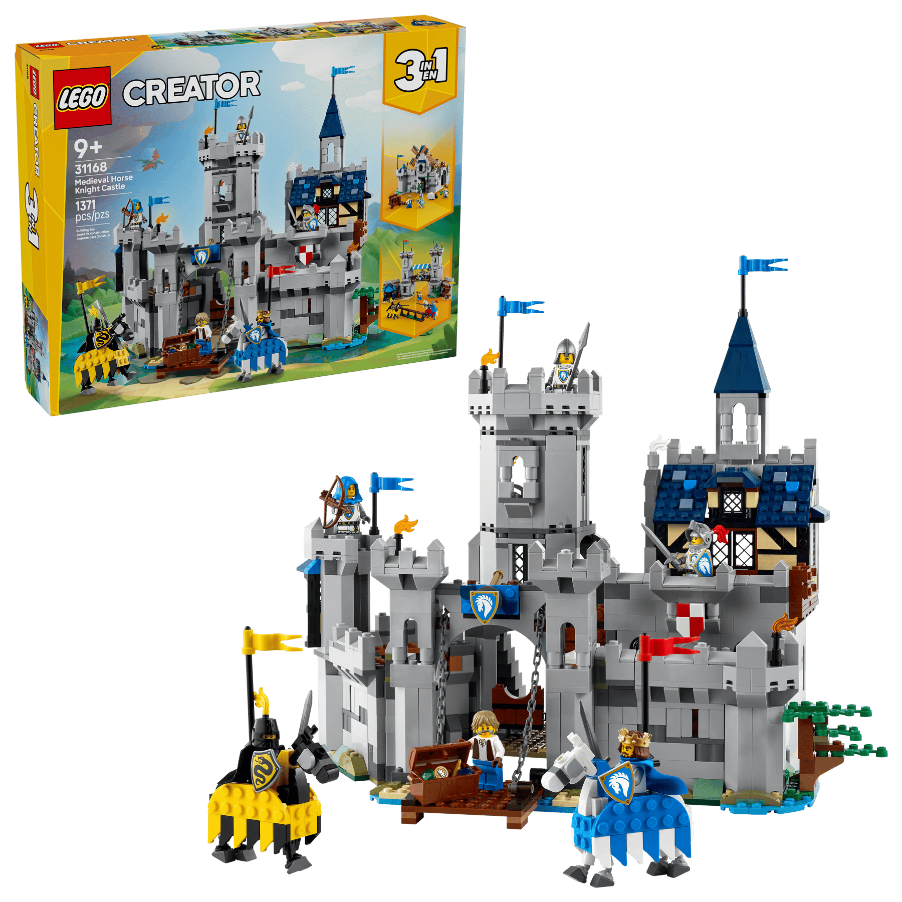 Конструктор LEGO Creator 31168 Средневековый замок рыцарей Коня, 1371 дет.