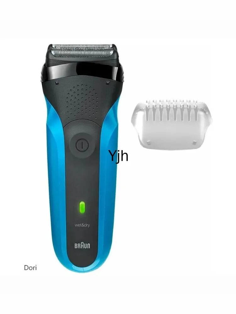 Электробритва Braun 310s Series 3 Wet&Dry черного и голубого цвета