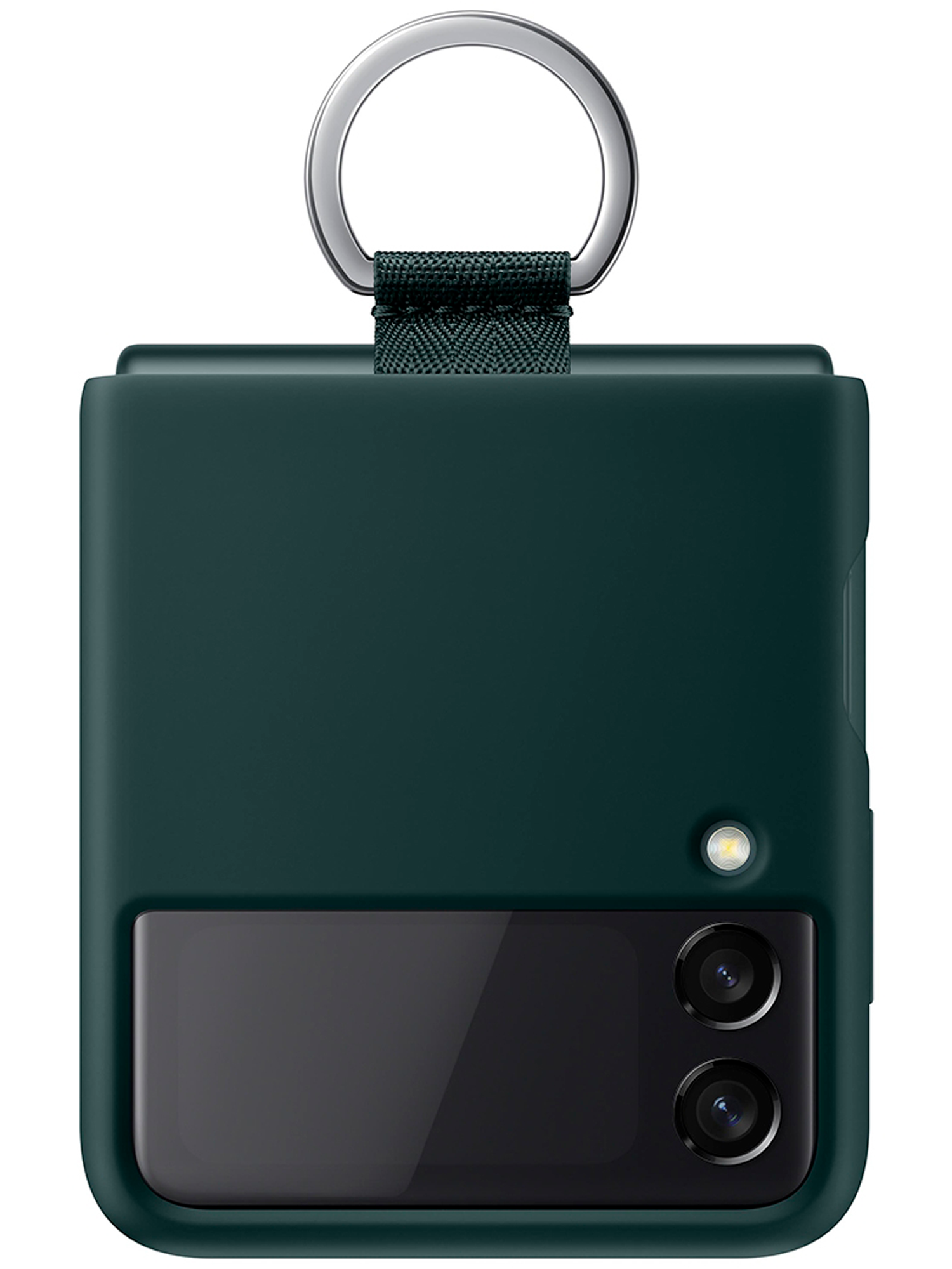 Чехол Samsung Galaxy Z Flip 3 Silicone Cover with Ring Green EF-PF711TGEGCN
