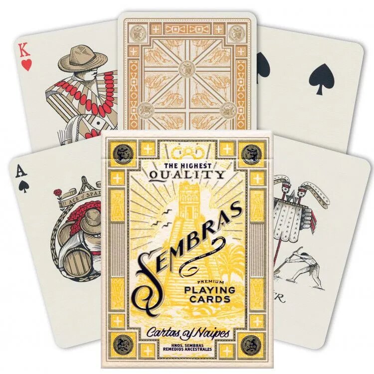 Игральные карты Sembras Premium Playing Cards 54 карты с пластиковым покрытием для фокусов и карточных игр