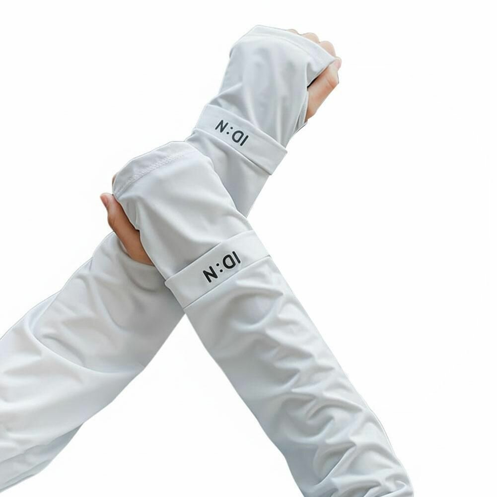 Нарукавники от солнца женские бесшовные из льняного шелка, защита от ультрафиолета для вождения