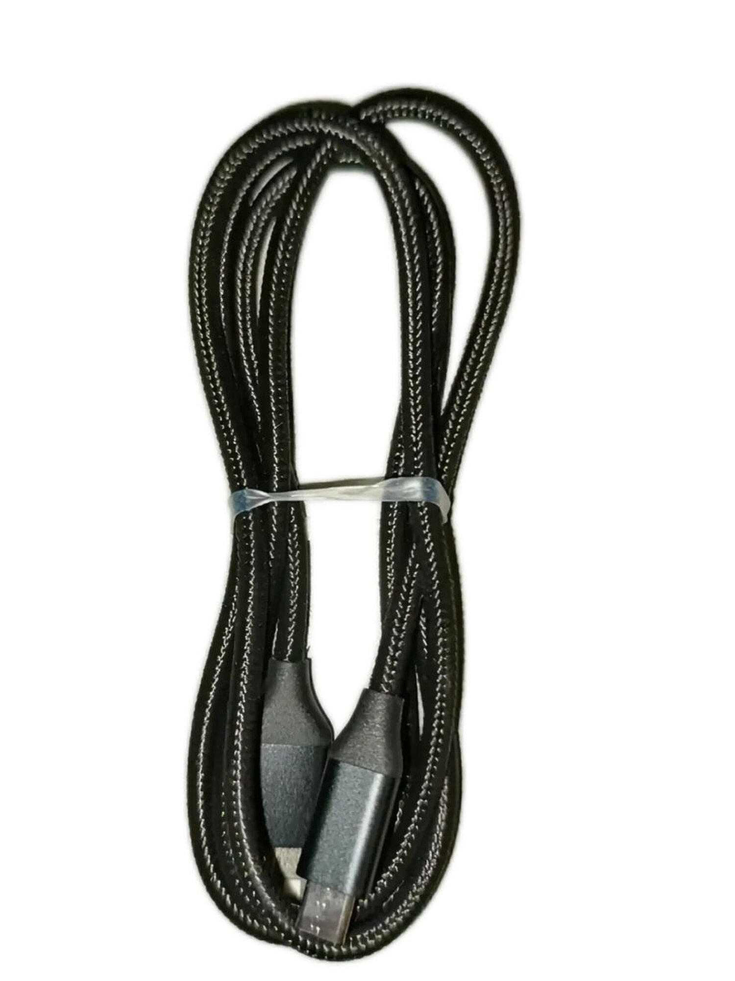 Кабель в оплетке, USB-MicroUSB, длина 1 м, 1 шт, темно-серый