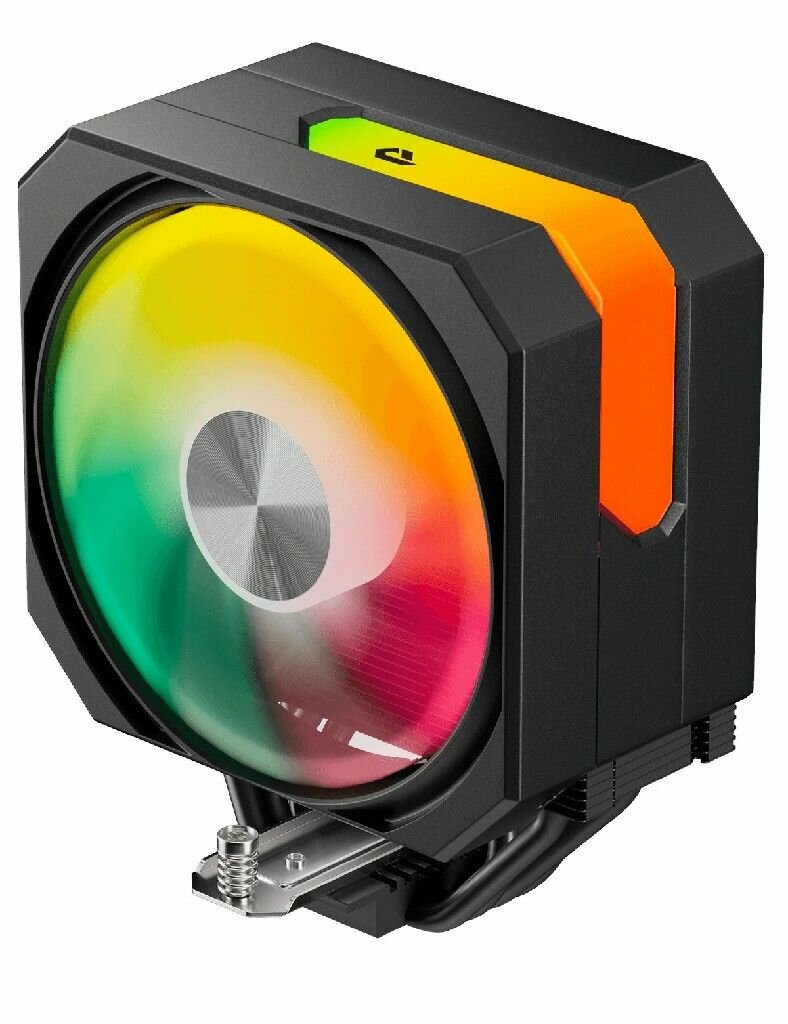 Кулер для процесссора upHere UP1KC4C Black ARGB / 4HPx6mm, 230W TDP, single tower, 1x120mm ARGB fan, 600-1650RPM