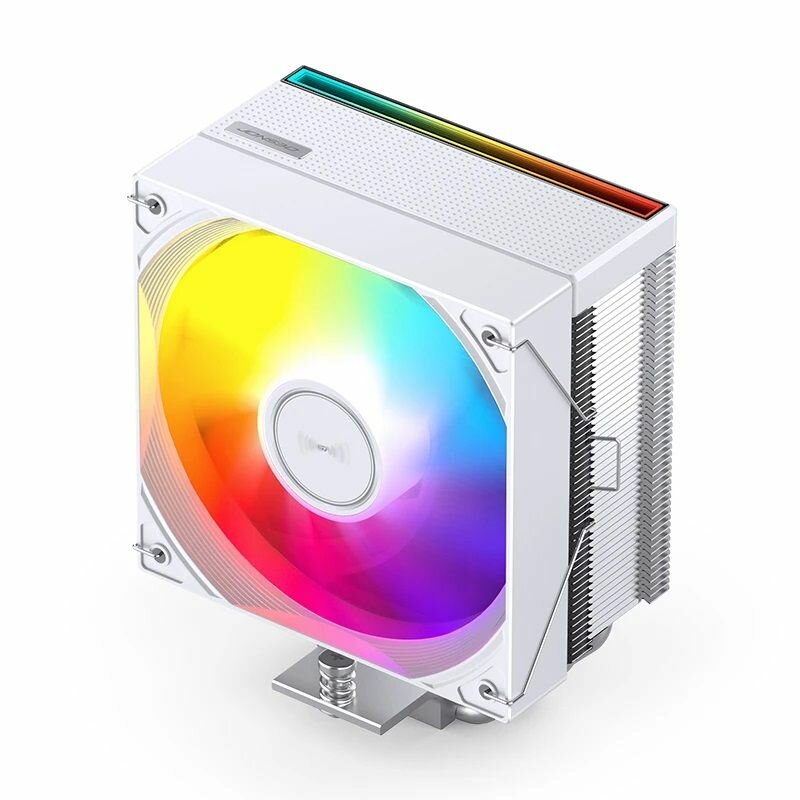 Кулер для процессора JONSBO CB40 White LGA1851/1700/1200/115X/AM5/AM4 (24шт/кор, TDP 225W, PWM, 120mm ARGB LED Fan, 4 тепловые трубки, 4-pin, белый