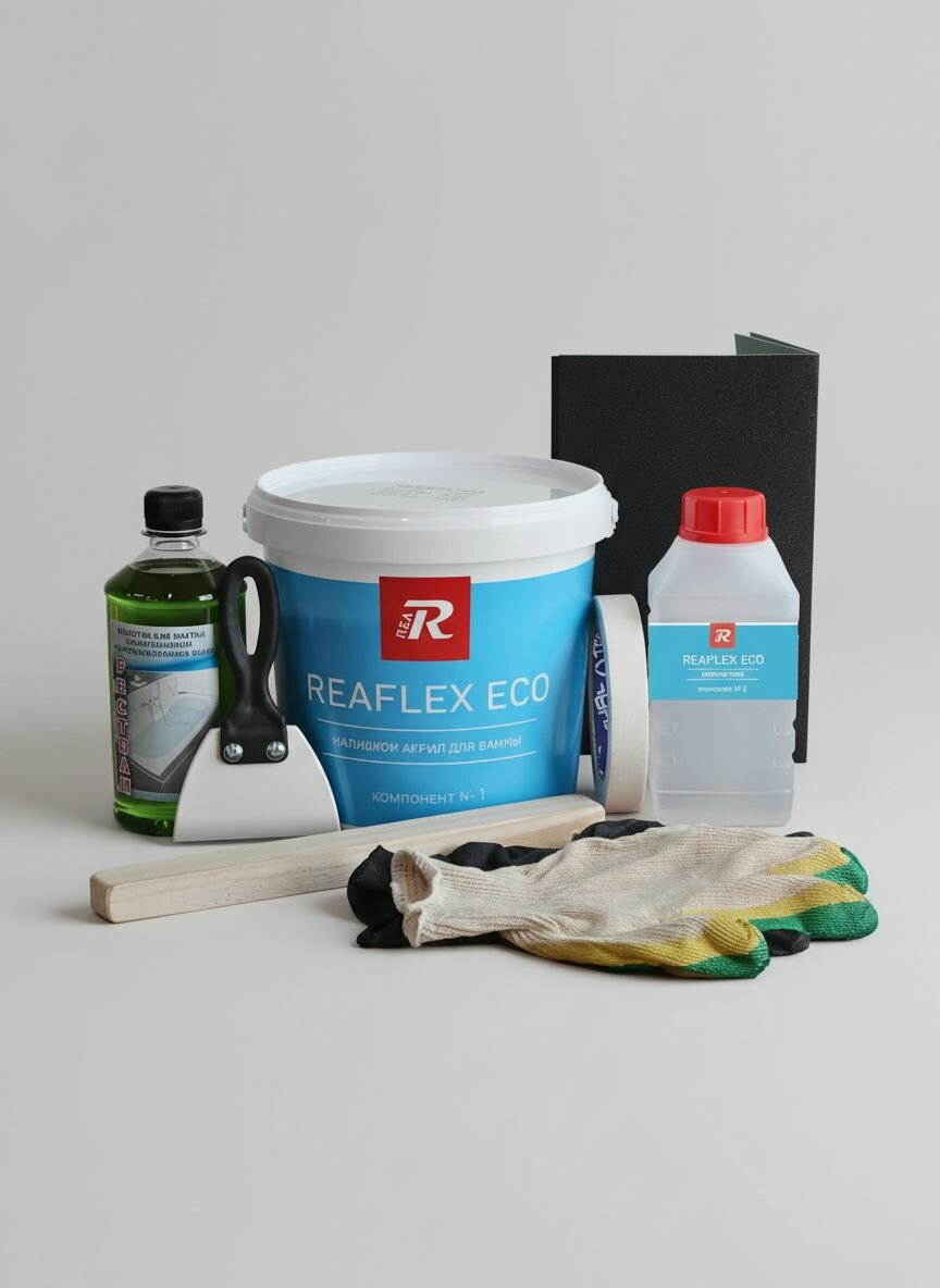 Краска для ванны белая наливной набор эмаль для ванны