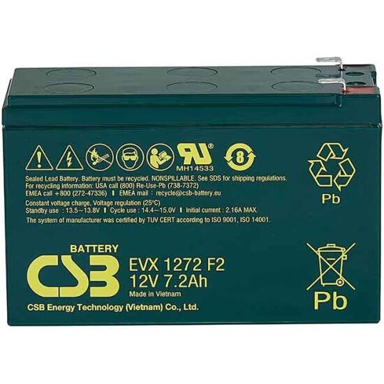 Батарея Csb EVX 1272 12В, 7.2Ач