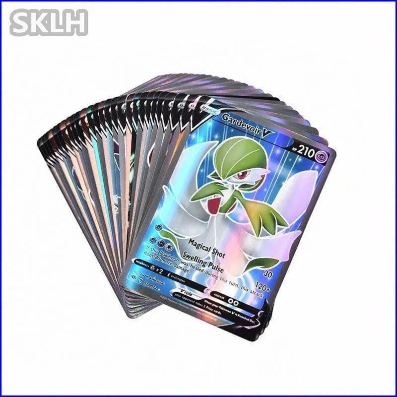 100 штук карточек, Коллекция развлечений, покемонов из коллекции Пикачу-(80EX+20GX)